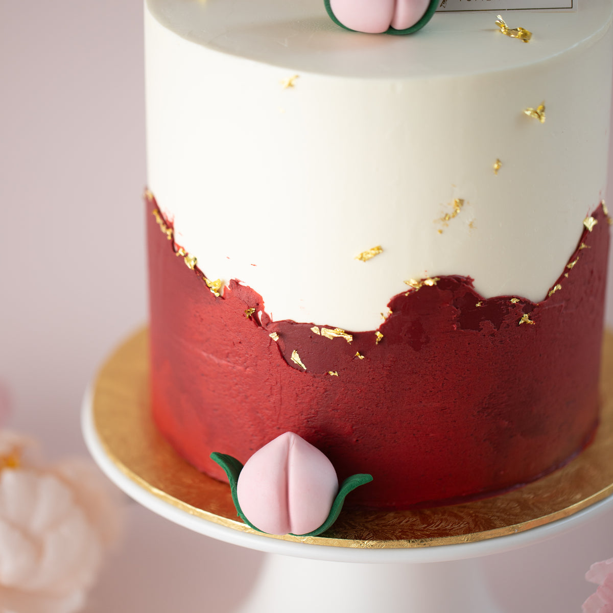 Modern Longevity Cake (Red) – Yume Patisserie