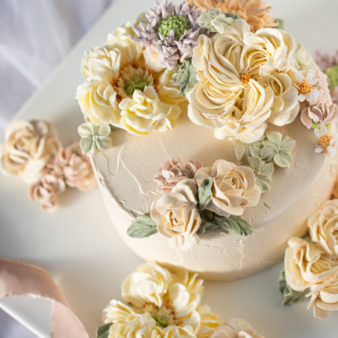 "Persephone" Realistic Buttercream Flowercake hand-piped by Chef Amber ...